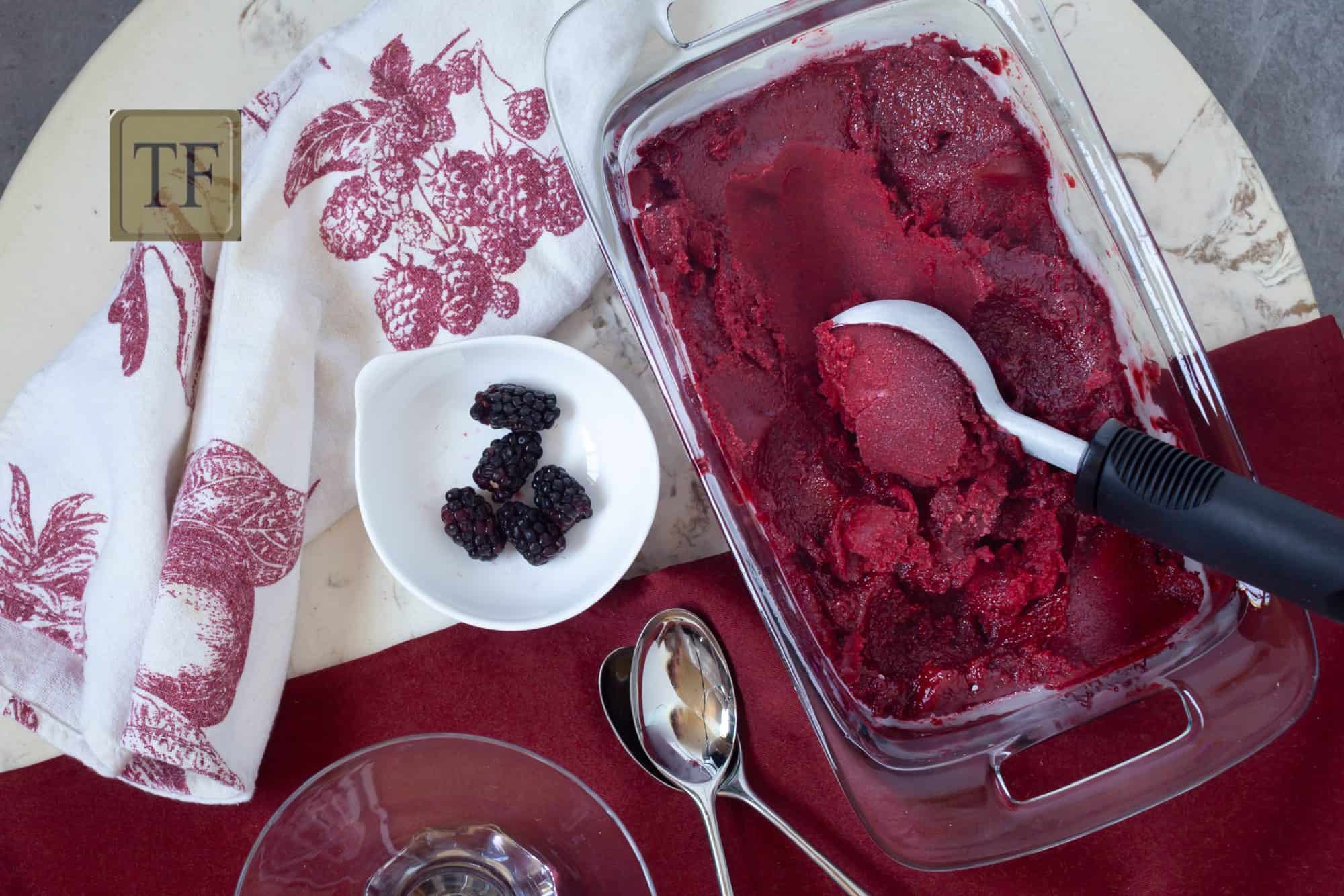 Olallieberry Sorbet Recipe